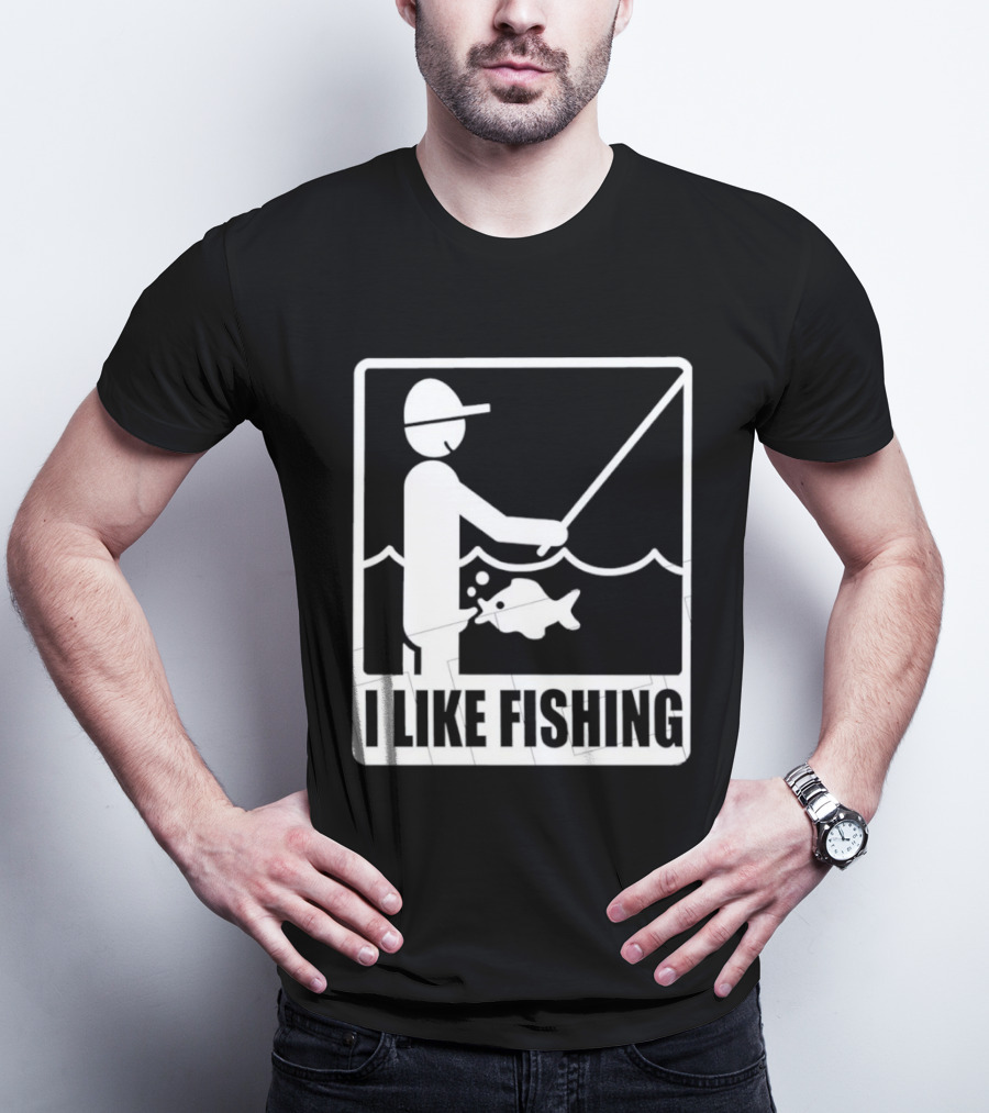 I Like Fishing Fisherman Angler Catching Fish T-Shirt