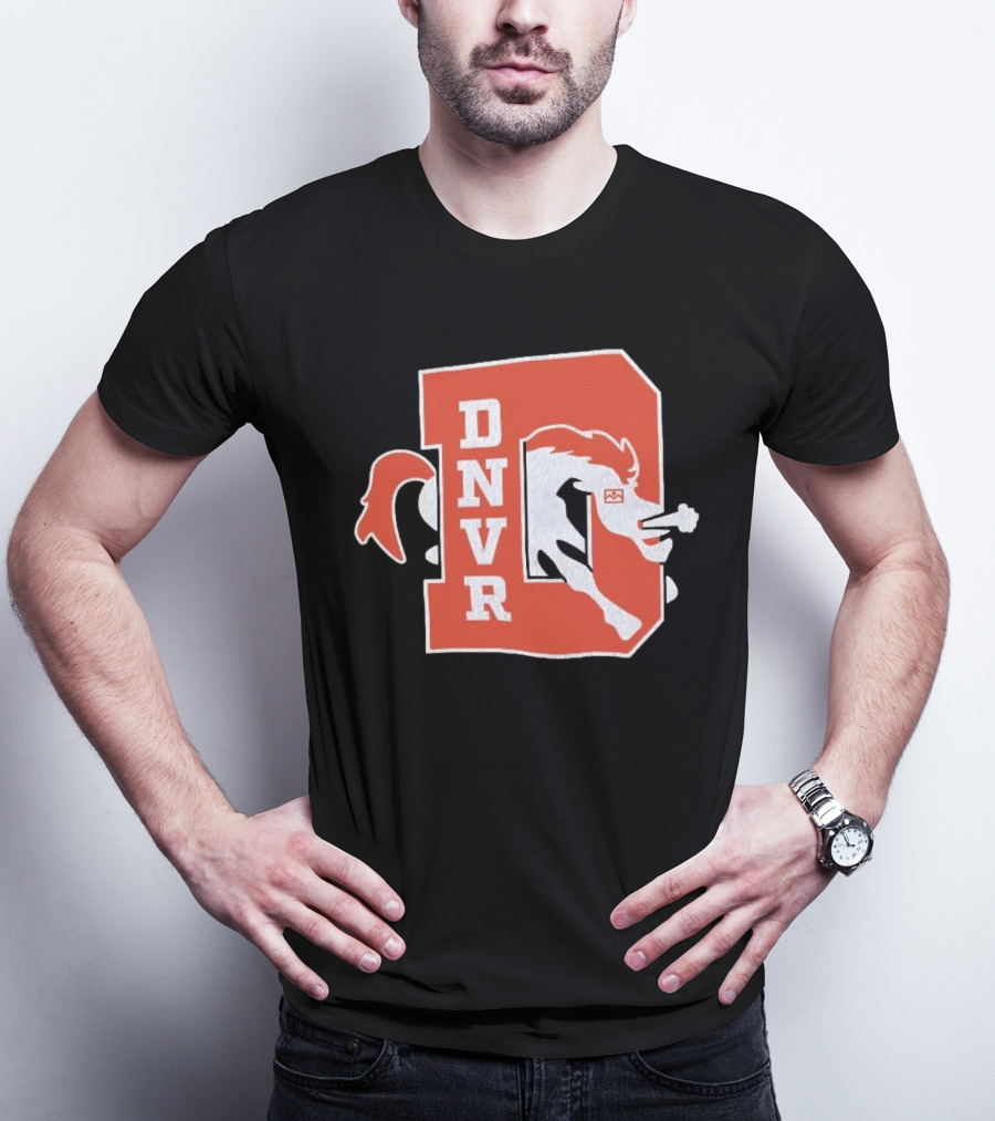 DNVR Denver Broncos Retro Horse Head T-Shirt