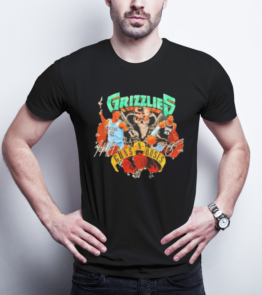 Guns N' Roses Grizzlies Ja Morant Memphis Basketball T-Shirt