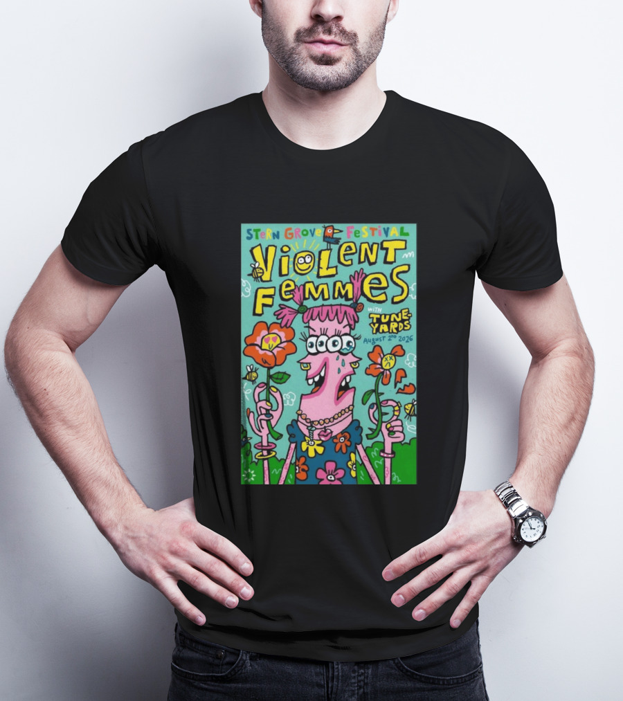 Stern Grove Festival Violent Femmes Tune Yards August 2 2026 San Francisco T-Shirt