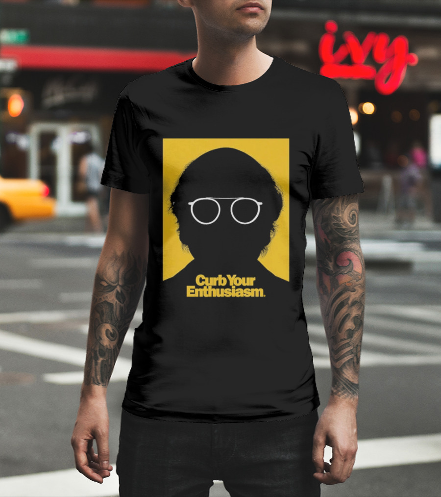 Curb Your Enthusiasm Larry David Silhouette Glasses T-Shirt