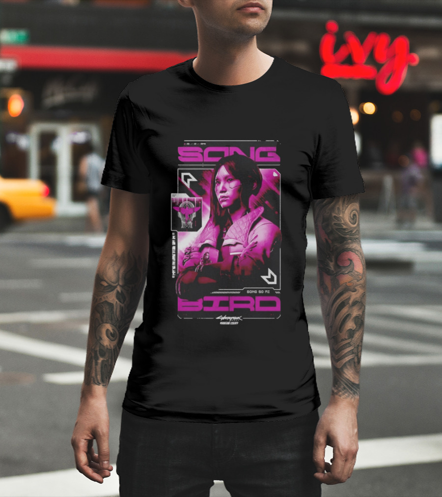 Songbird Song So Mi Cyberpunk 2077 Phantom Liberty T-Shirt