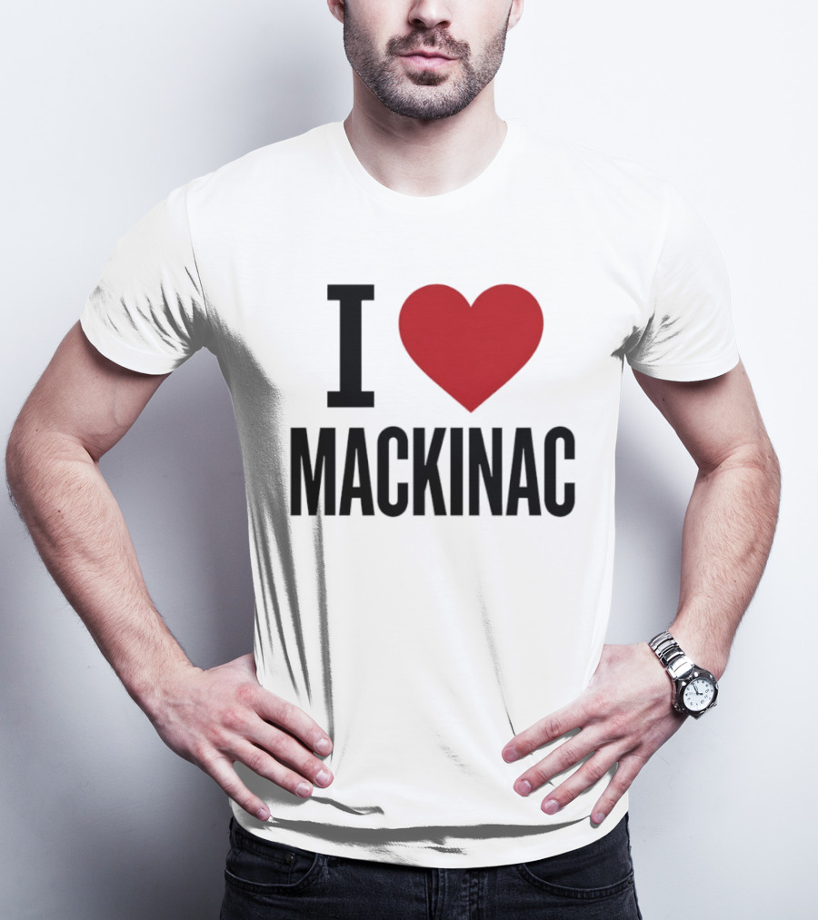 I Love Mackinac Michigan Travel Vacation T-Shirt