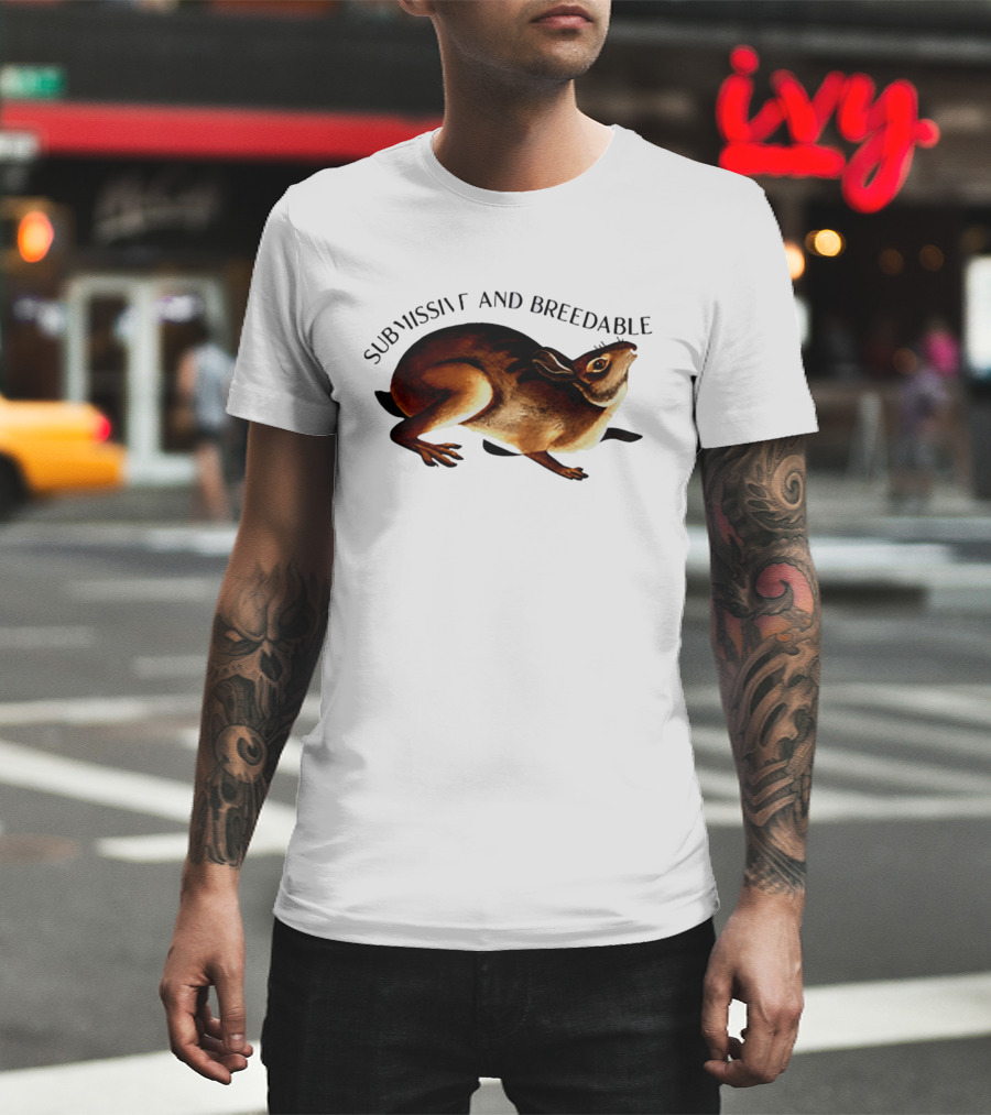 Submissive And Breedable Rabbit Meme T-Shirt