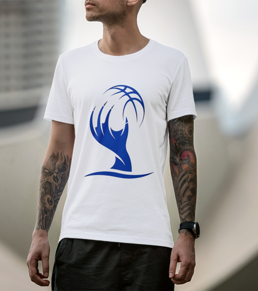 Cleveland Sirens The Claw Basketball Blue Wave T-Shirt