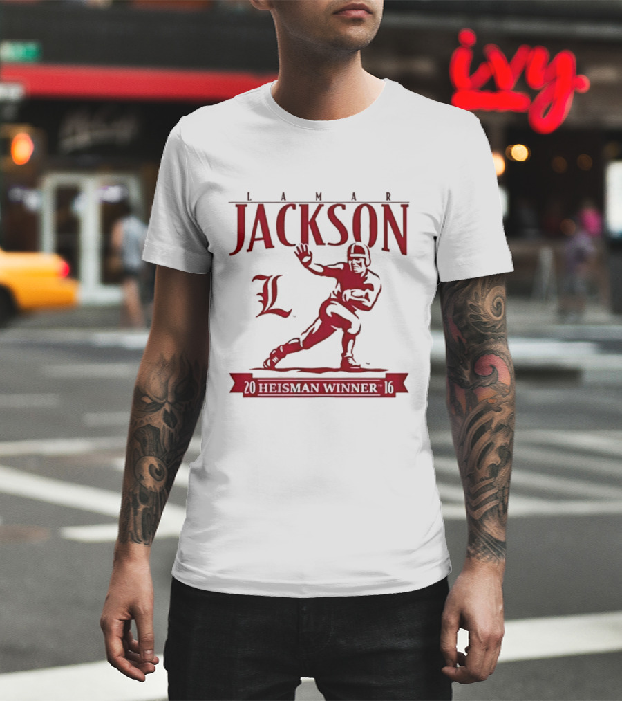 Lamar Jackson Louisville Football Heisman Winner 2016 T-Shirt
