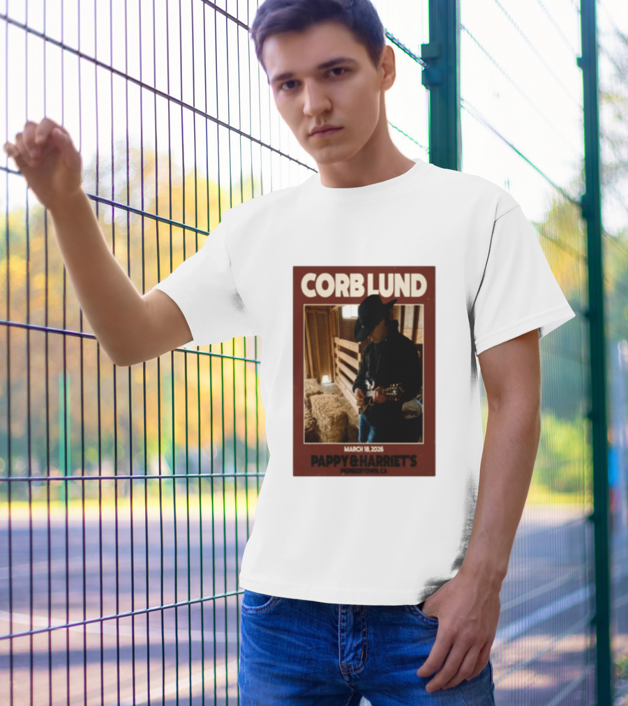 Corb Lund Live At Pappy & Harriet's Pioneertown CA March 18 2026 T-Shirt