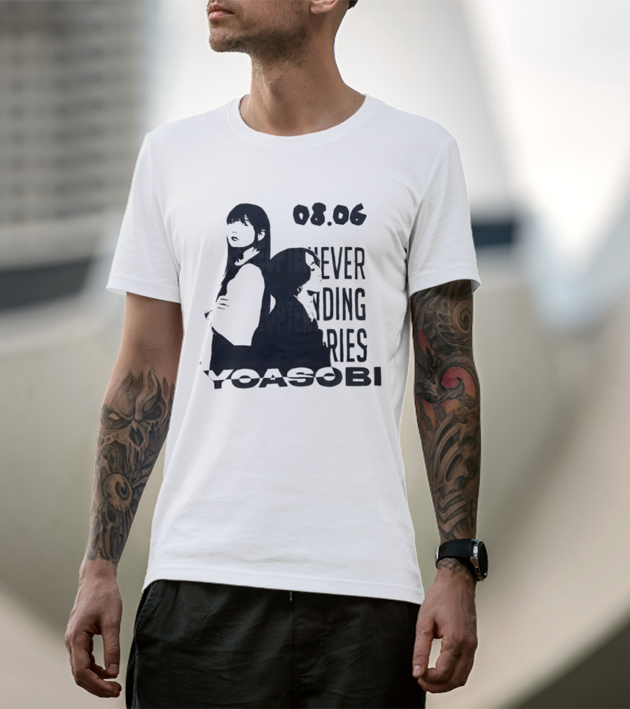Yoasobi Never Ending Stories 08.06 J Pop Duo T-Shirt