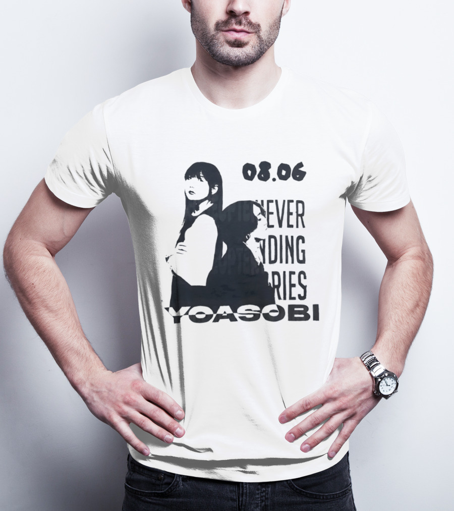 Yoasobi Never Ending Stories 08.06 J Pop Duo T-Shirt