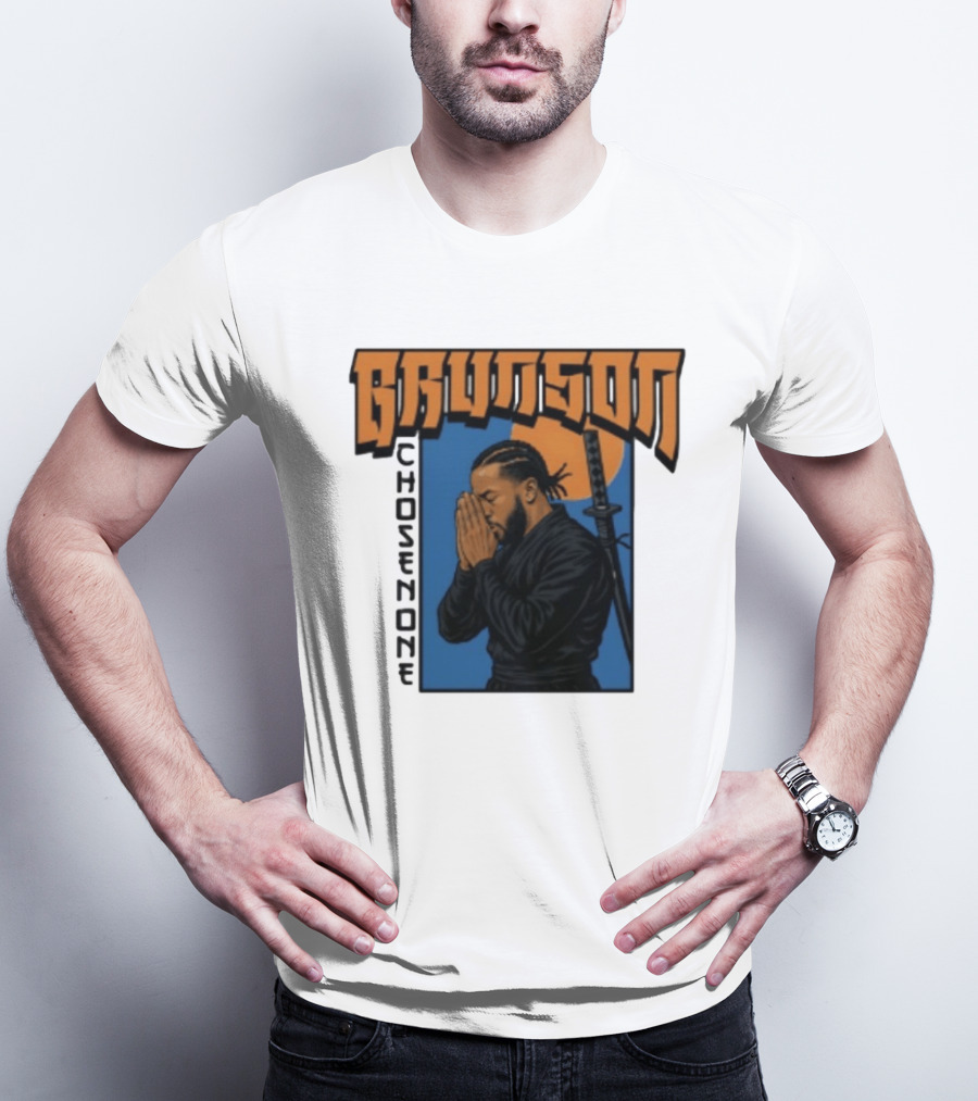 Brunson Chosen One Samurai Style Meditation And Sword T-Shirt
