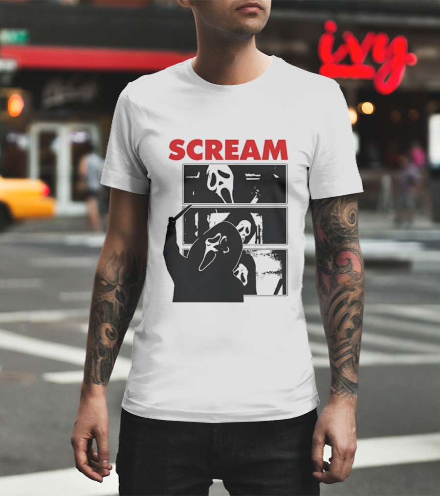 Scream Ghostface Slasher Horror Movie 90s T-Shirt