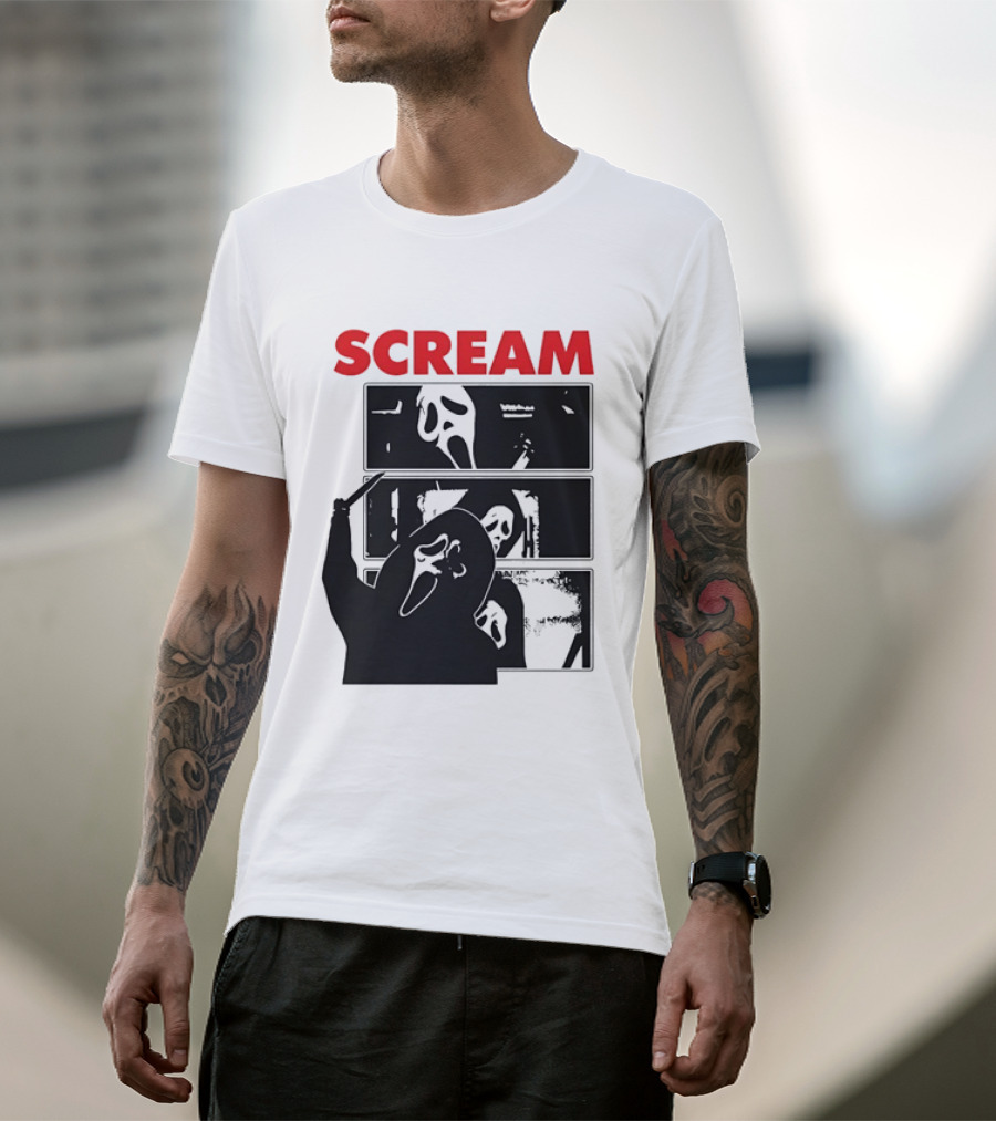 Scream Ghostface Slasher Horror Movie 90s T-Shirt