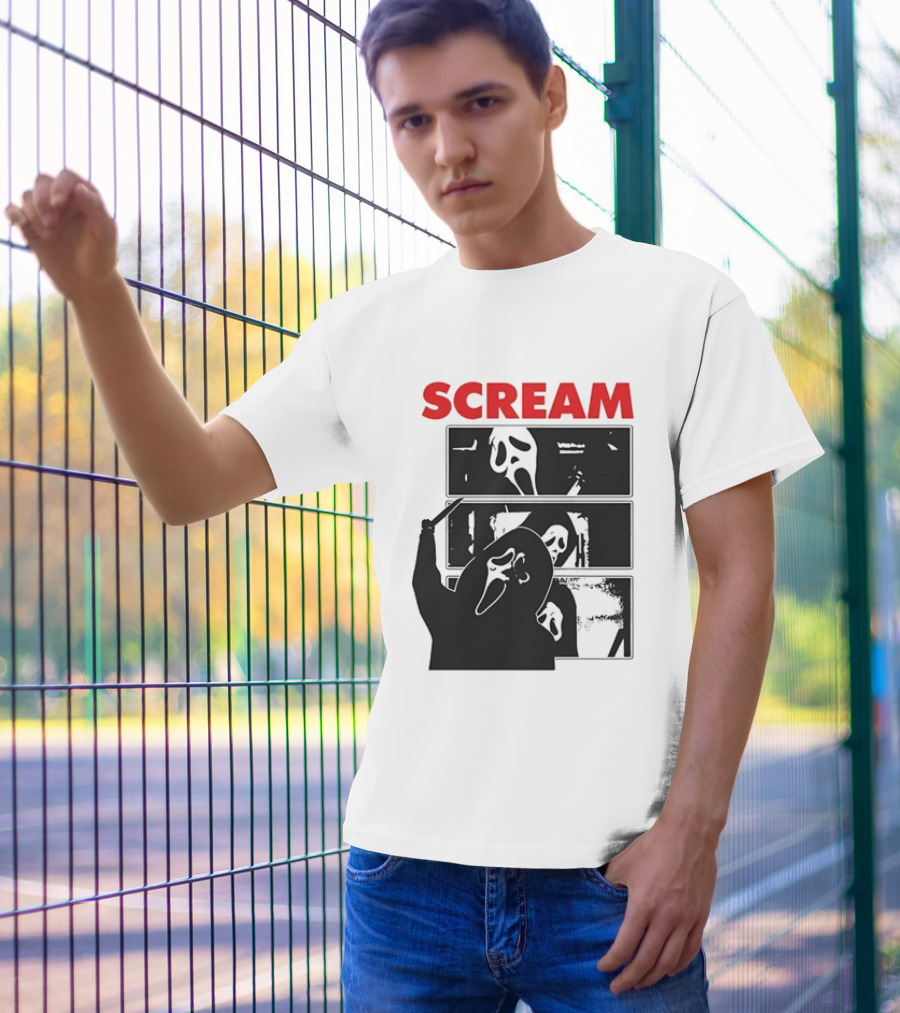 Scream Ghostface Slasher Horror Movie 90s T-Shirt