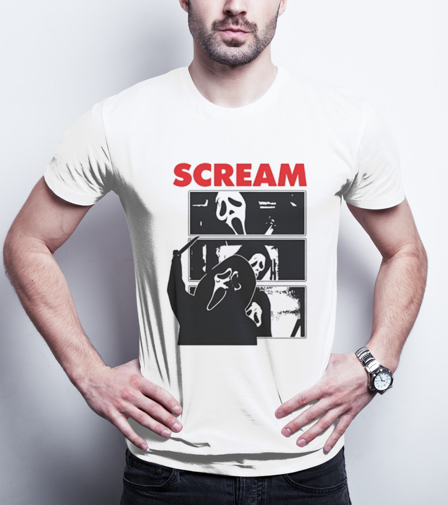 Scream Ghostface Slasher Horror Movie 90s T-Shirt