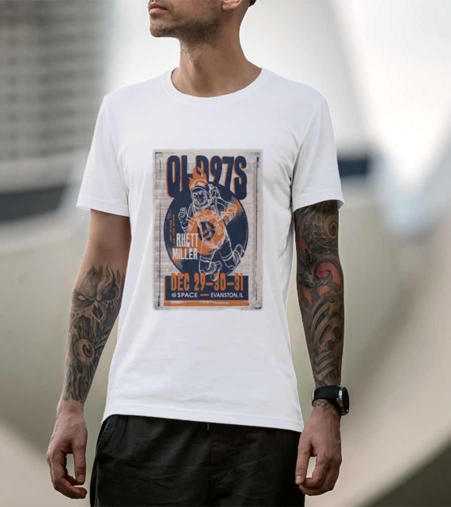 Old 97s Rhett Miller Dec 29 30 31 2025 Space Evanston Il T-Shirt