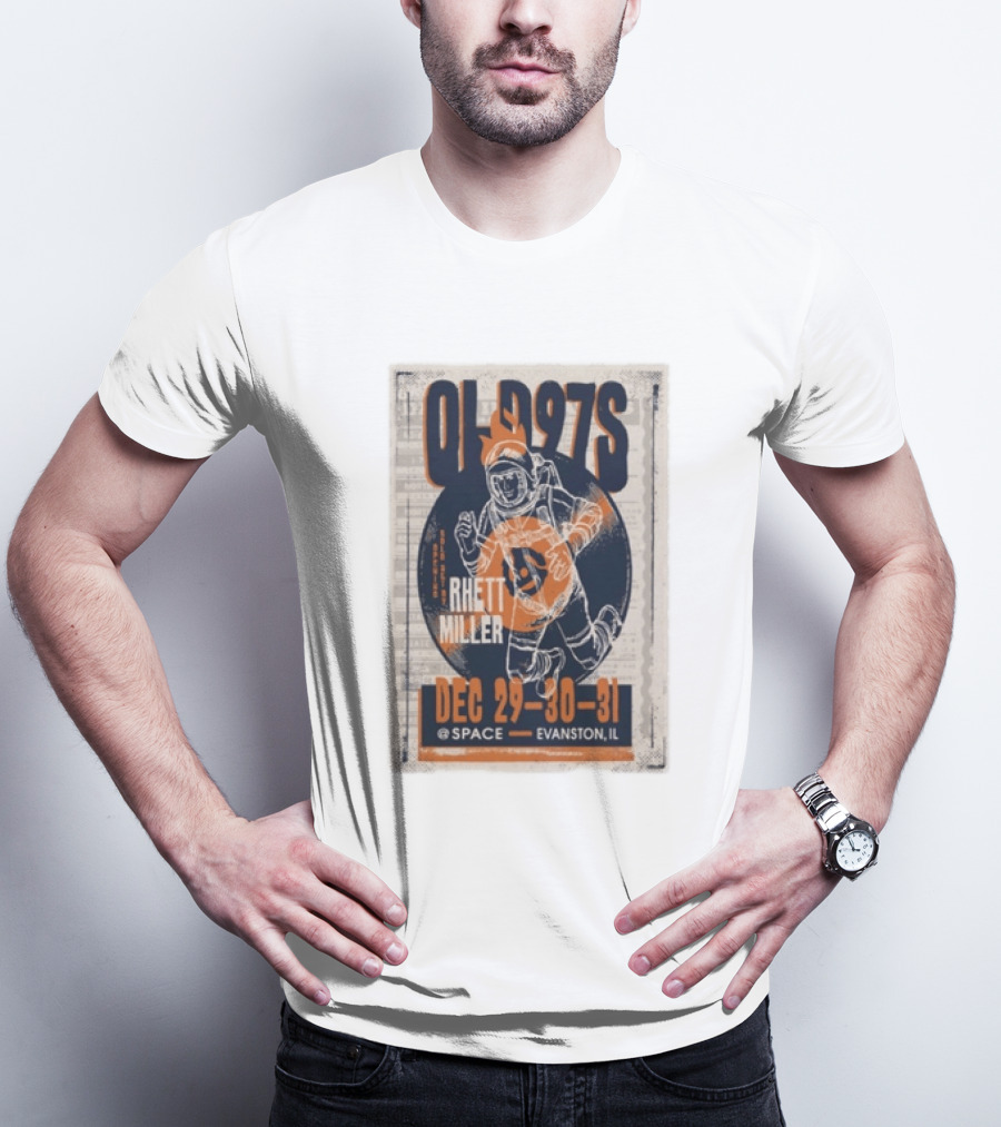 Old 97s Rhett Miller Dec 29 30 31 2025 Space Evanston Il T-Shirt