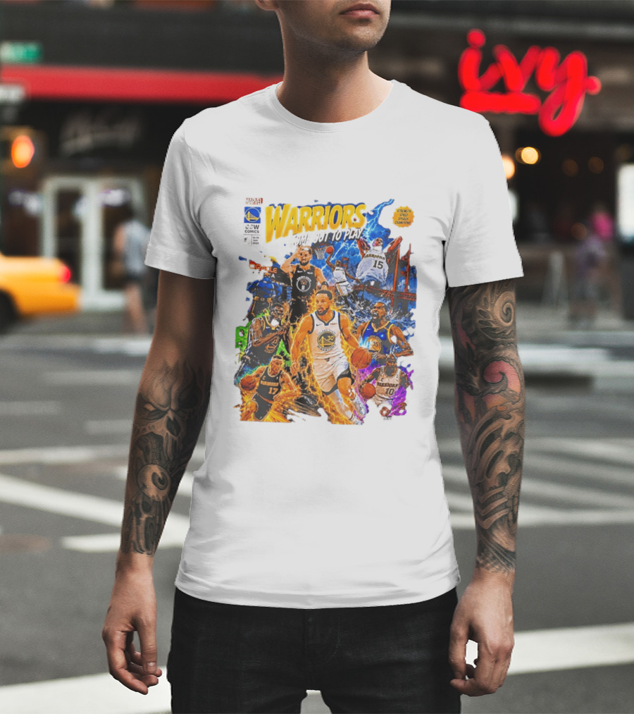 Golden State Warriors Come Out To Play Comic Book Marvel Oracle Arena T-Shirt