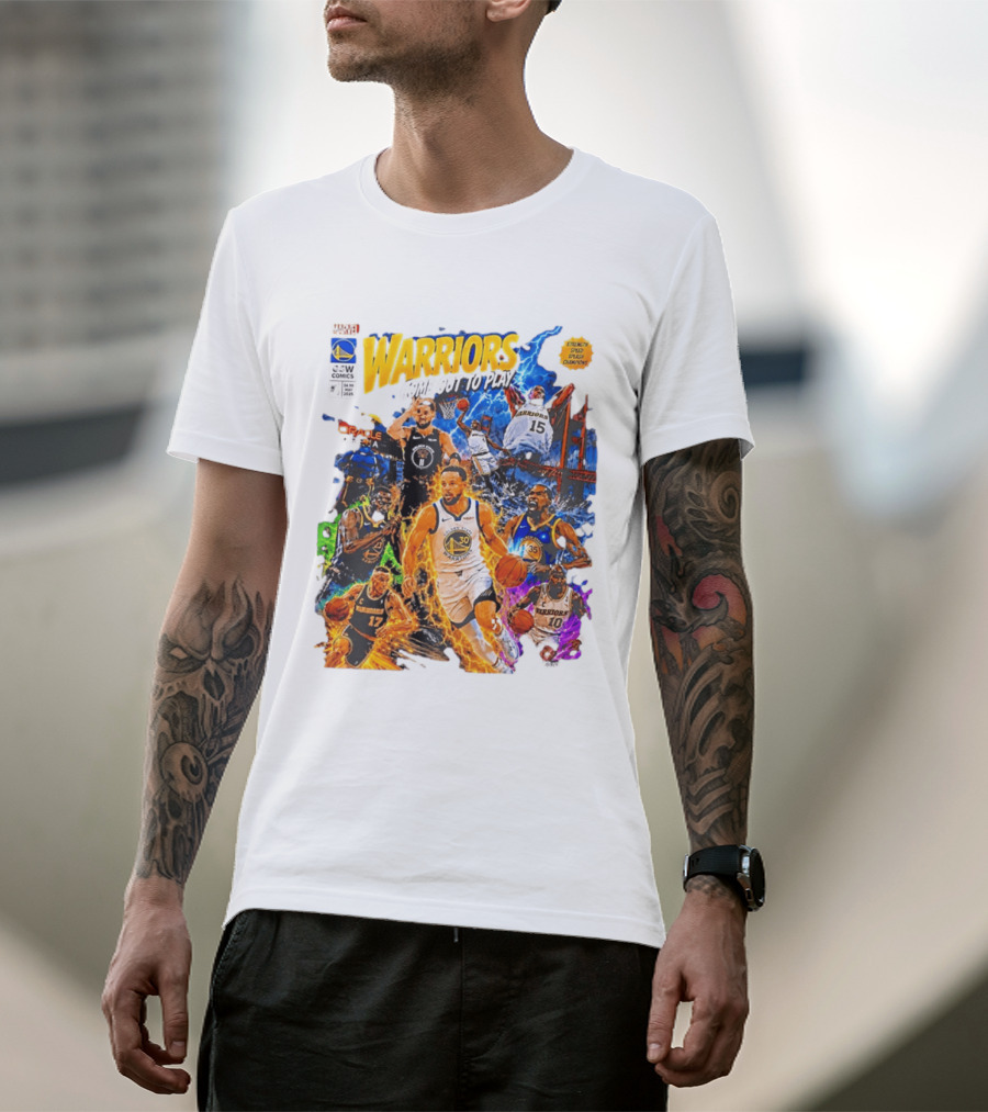 Golden State Warriors Come Out To Play Comic Book Marvel Oracle Arena T-Shirt