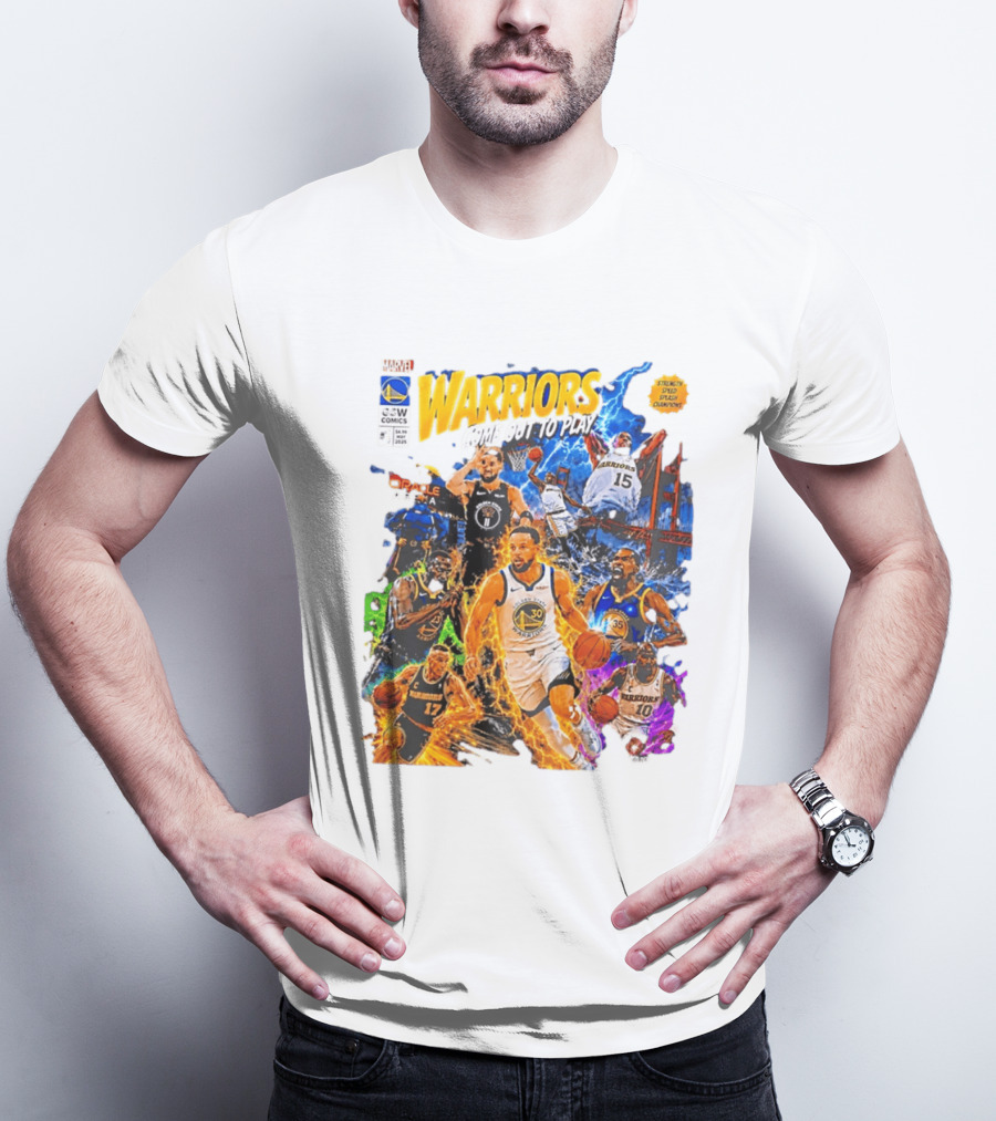 Golden State Warriors Come Out To Play Comic Book Marvel Oracle Arena T-Shirt