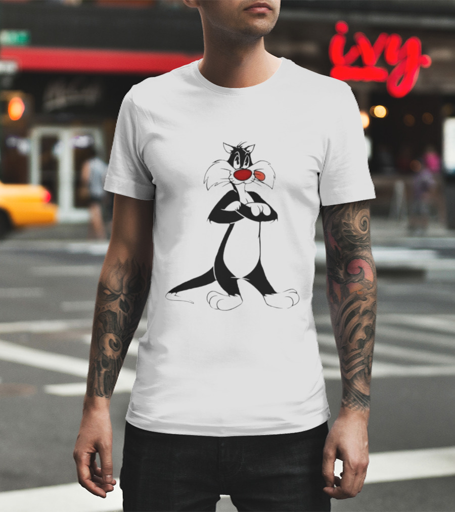 Sylvester The Cat Looney Tunes Warner Bros T-Shirt