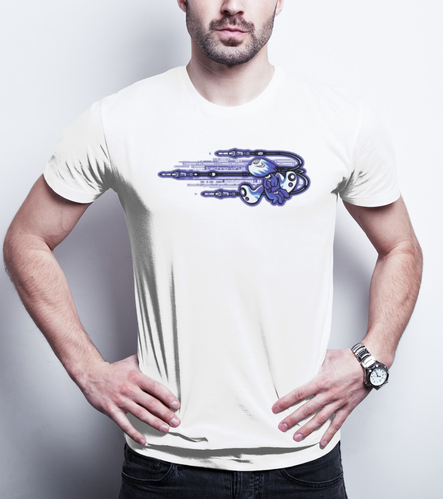 Techno Virus Digitalvirus No1 Cyber Character With Circuit T-Shirt
