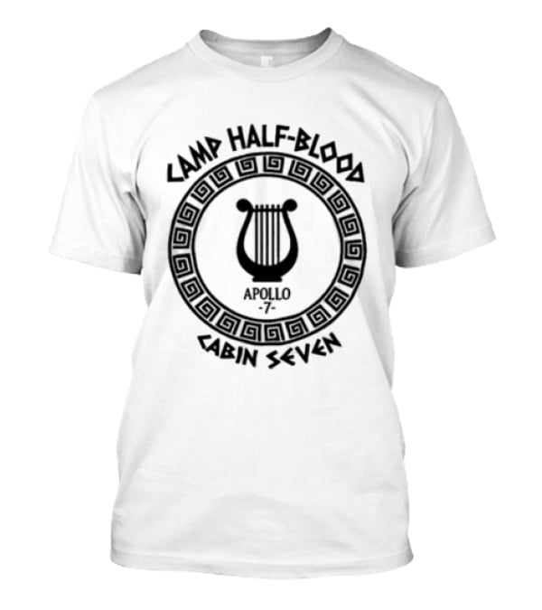 Camp Half Blood Apollo 7 Cabin Seven Lyre T-Shirt