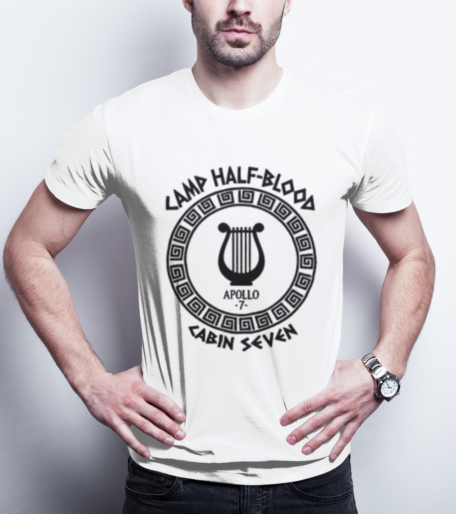 Camp Half Blood Apollo 7 Cabin Seven Lyre T-Shirt