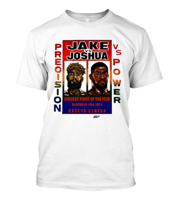 Jake Paul Vs Anthony Joshua Precision Vs Power Biggest Fight Of The Year December 19th 2025 Kaseya Center T-Shirt