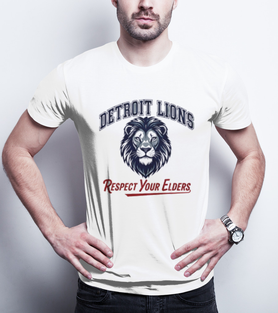 Detroit Lions Respect Your Elders T-Shirt