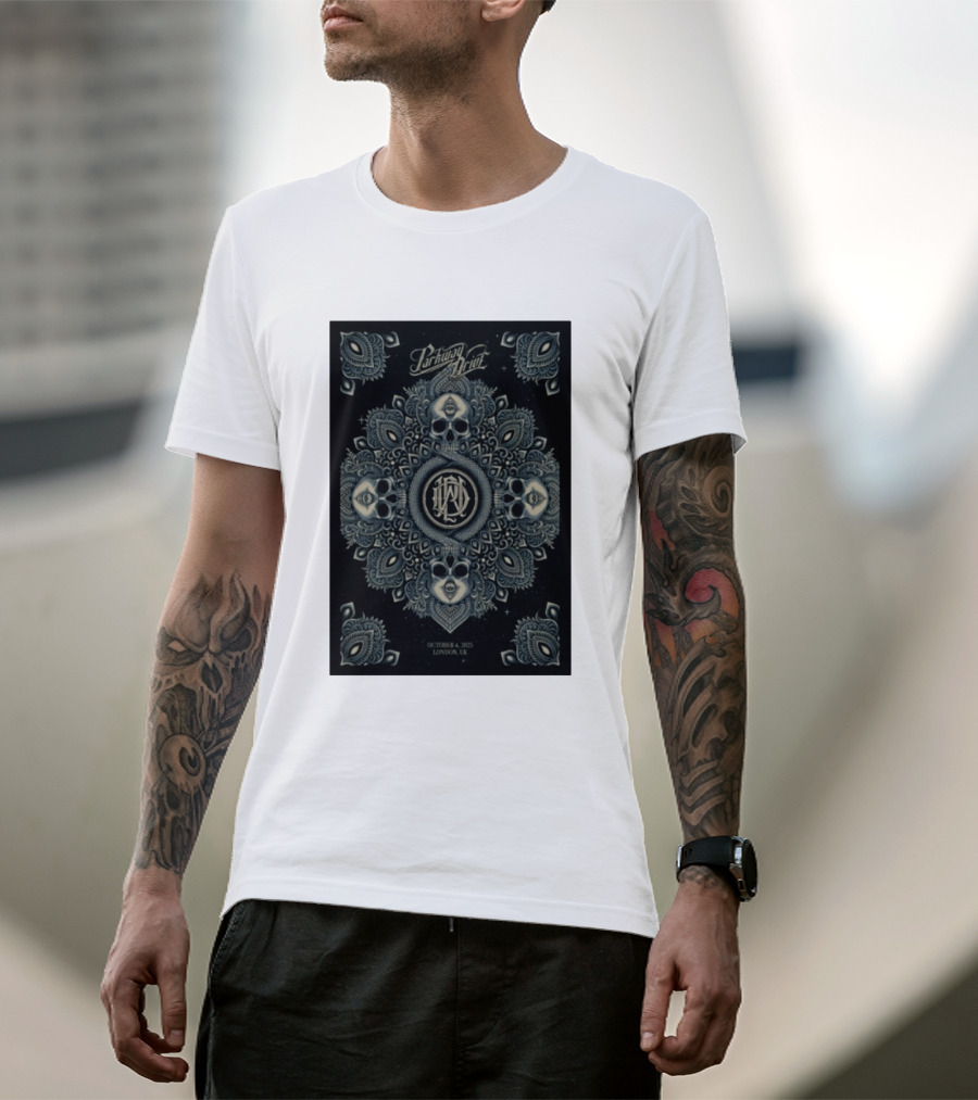 Parkway Drive Tour London UK October 4 2025 Mandala And Skull T-Shirt