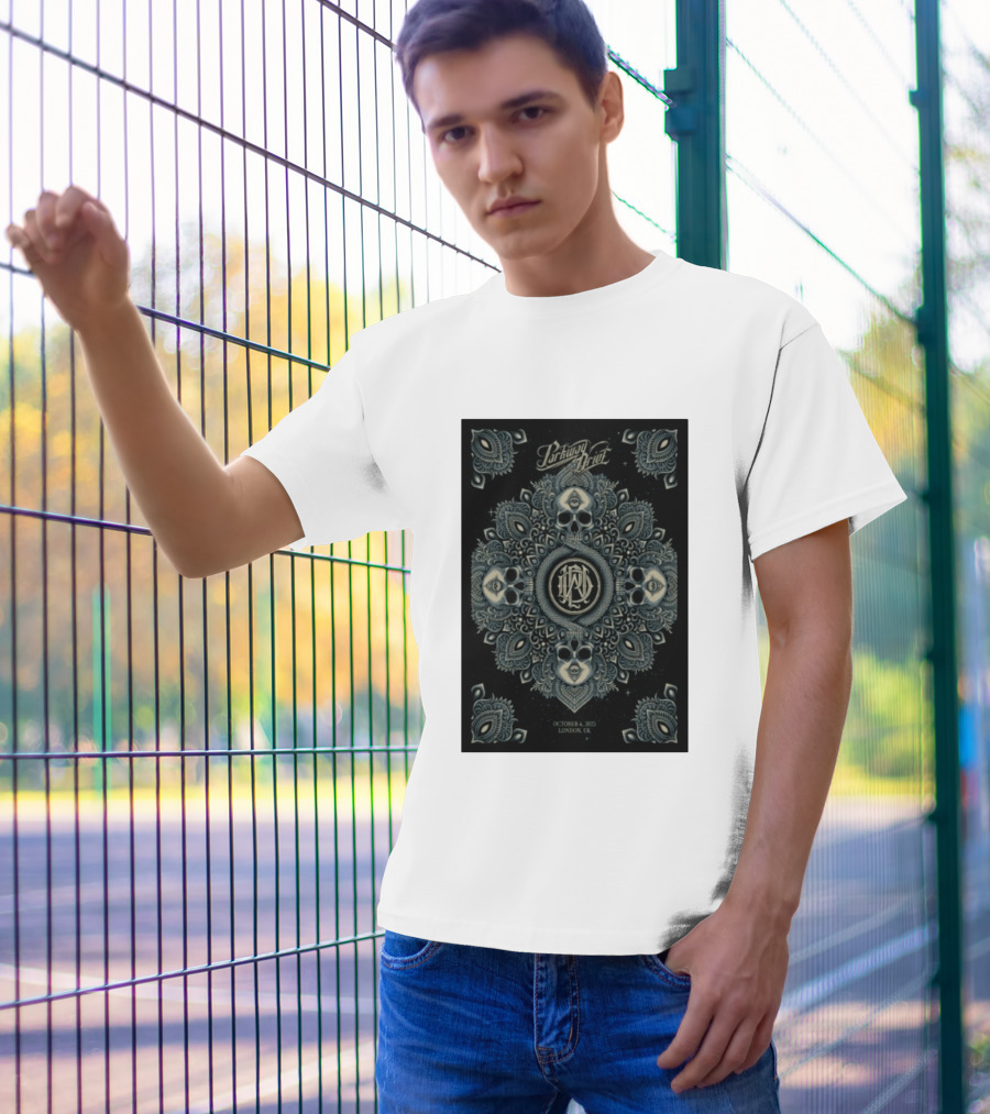 Parkway Drive Tour London UK October 4 2025 Mandala And Skull T-Shirt
