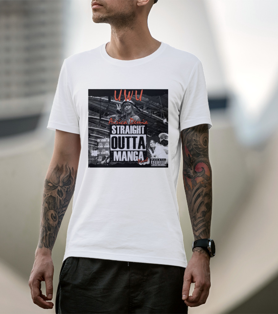 UWU Airica Demia Straight Outta Manga Panel Parental Explicit Fan Service T-Shirt