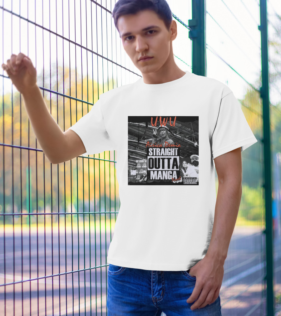 UWU Airica Demia Straight Outta Manga Panel Parental Explicit Fan Service T-Shirt