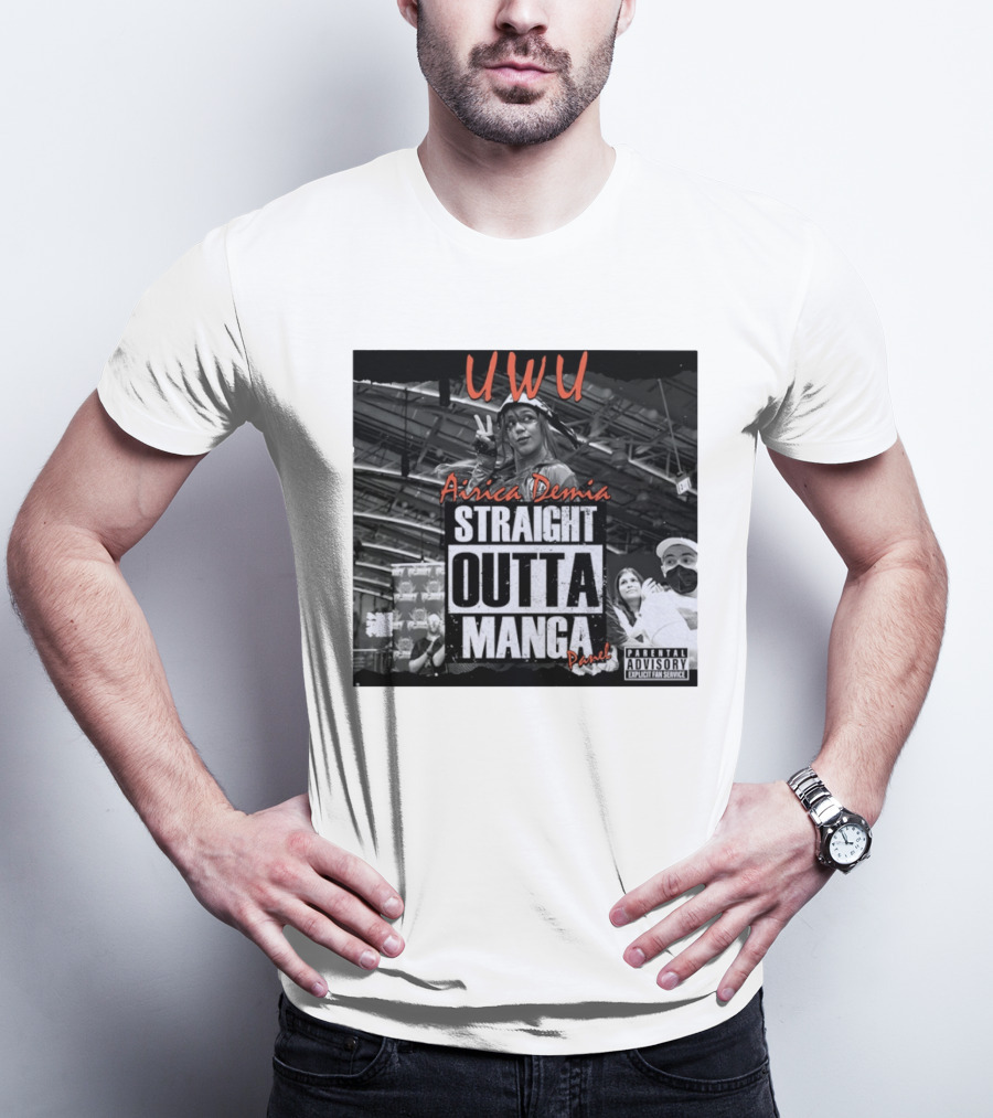UWU Airica Demia Straight Outta Manga Panel Parental Explicit Fan Service T-Shirt