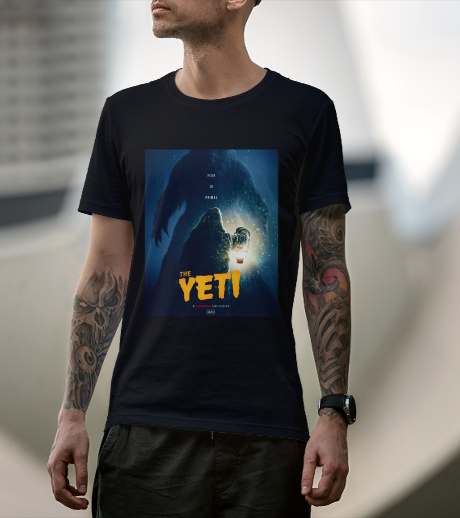 Fear Is Primal The Yeti A Shudder Exclusive AMC Lantern Shadowy Figure T-Shirt