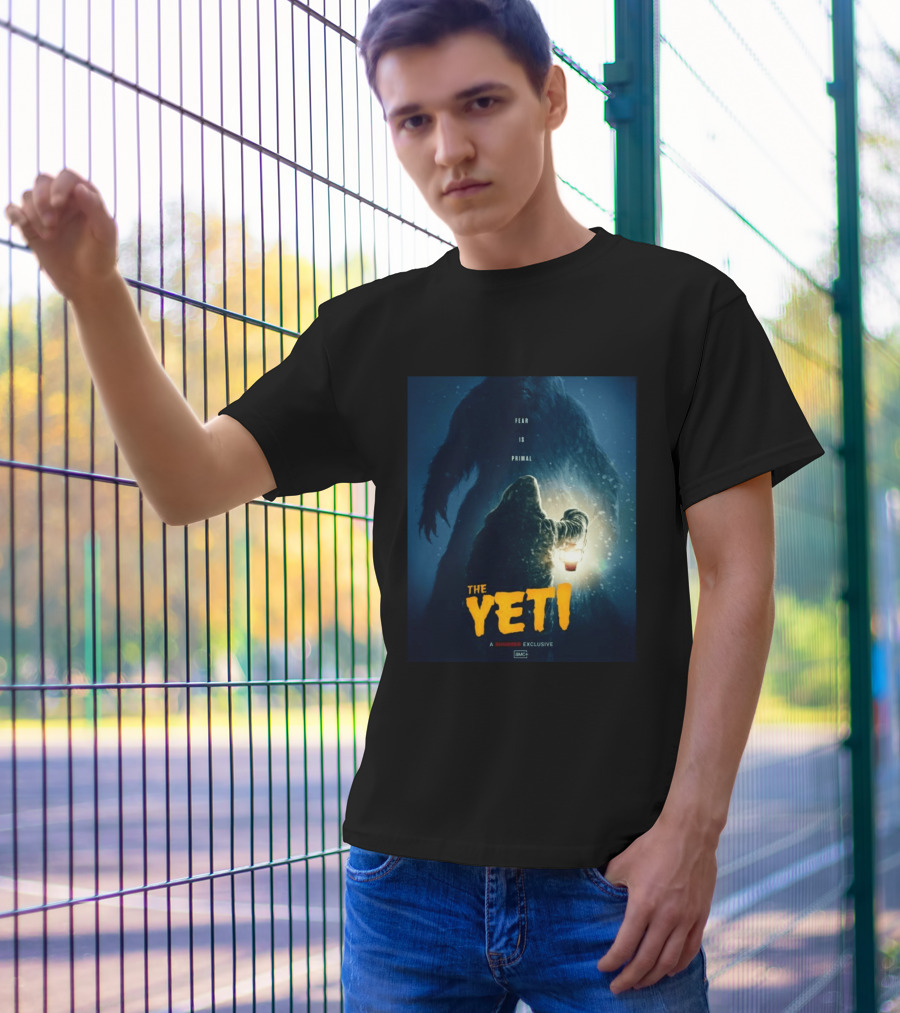 Fear Is Primal The Yeti A Shudder Exclusive AMC Lantern Shadowy Figure T-Shirt