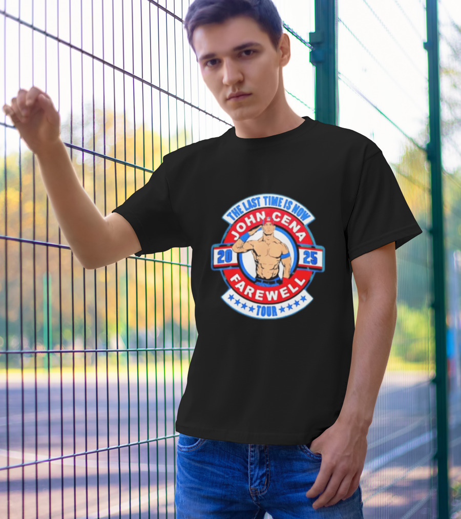 WWE John Cena 2025 Farewell Tour The Last Time Is Now T-Shirt