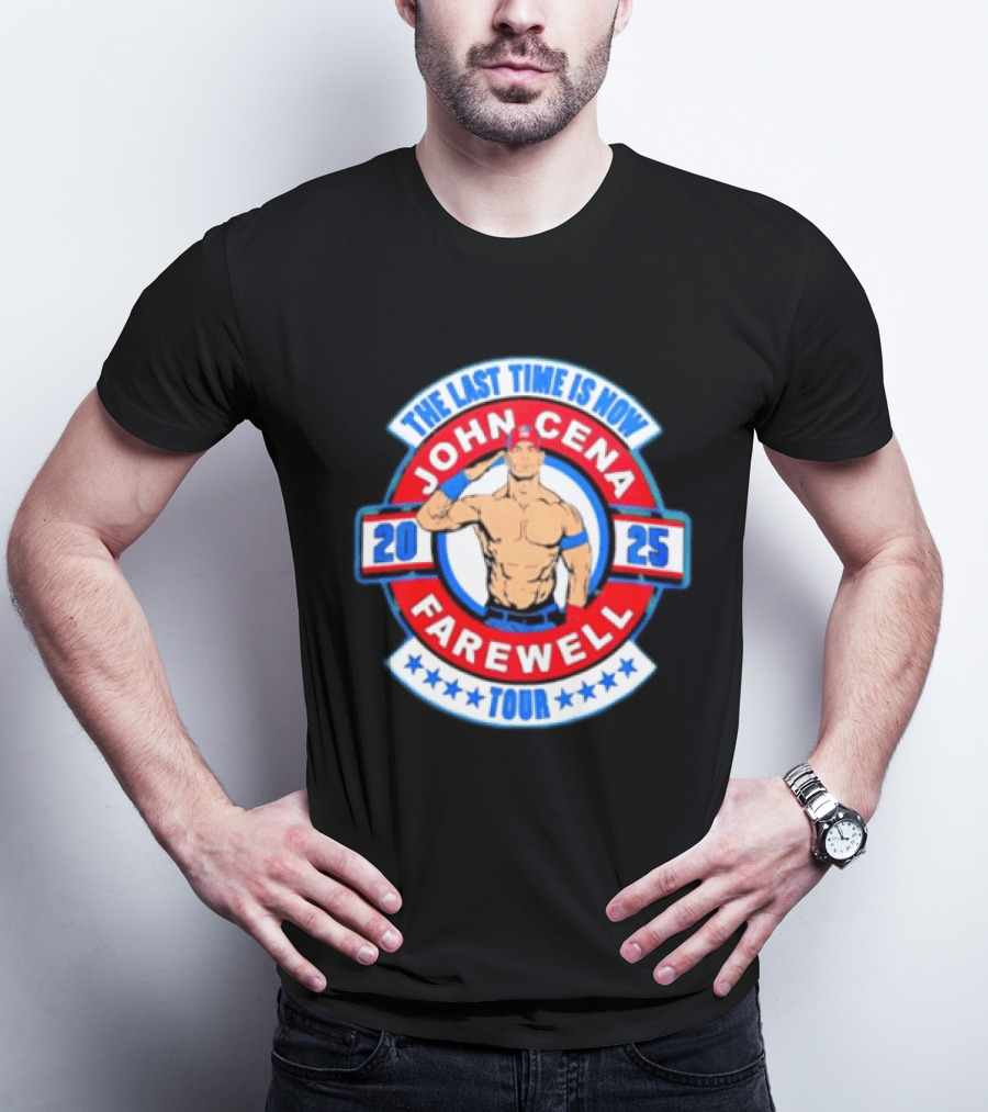 WWE John Cena 2025 Farewell Tour The Last Time Is Now T-Shirt