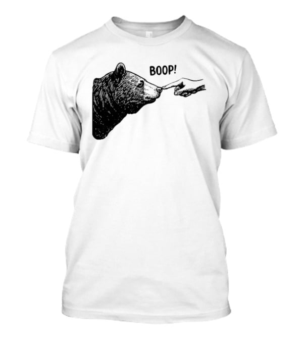 Bear Boop Finger Touching Nose T-Shirt