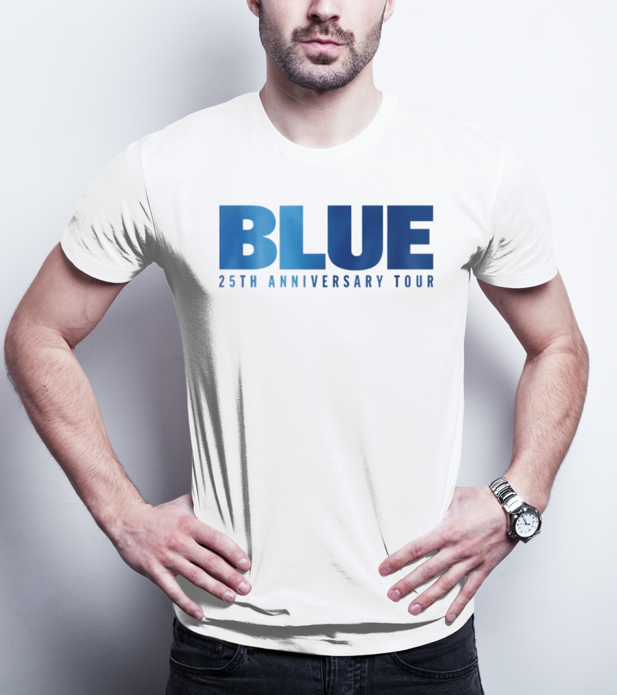 Blue 25th Anniversary Tour Music Concert Celebration T-Shirt