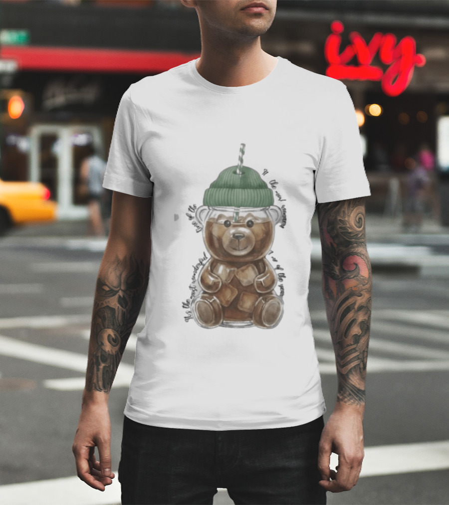 Starbucks Bear Cold Coffee Christmas 2023 Edition T-Shirt