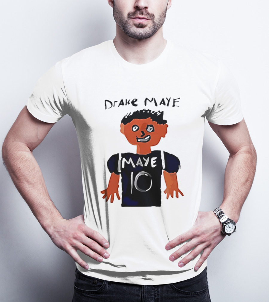 Drake Maye 10 Caricature Drawing New England Patriots T-Shirt
