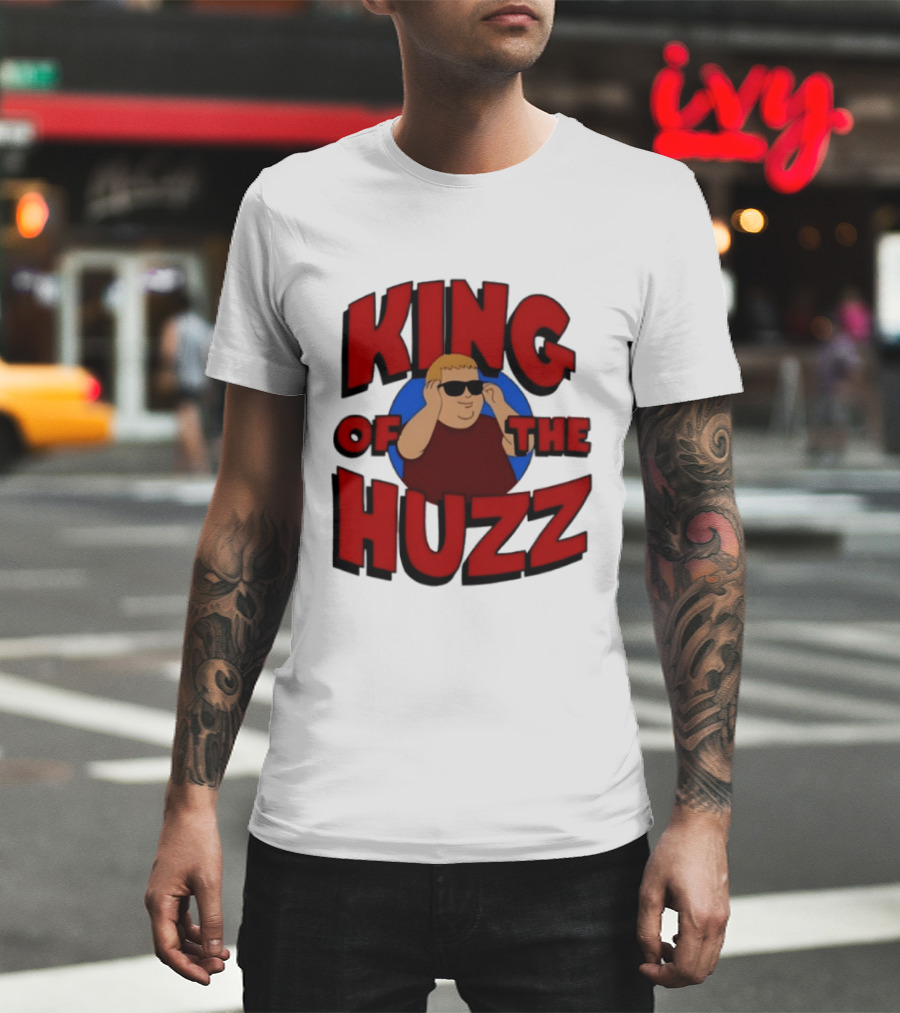 King Of The Huzz Iconic Retro Humor Vibe T-Shirt