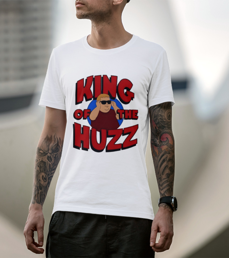 King Of The Huzz Iconic Retro Humor Vibe T-Shirt