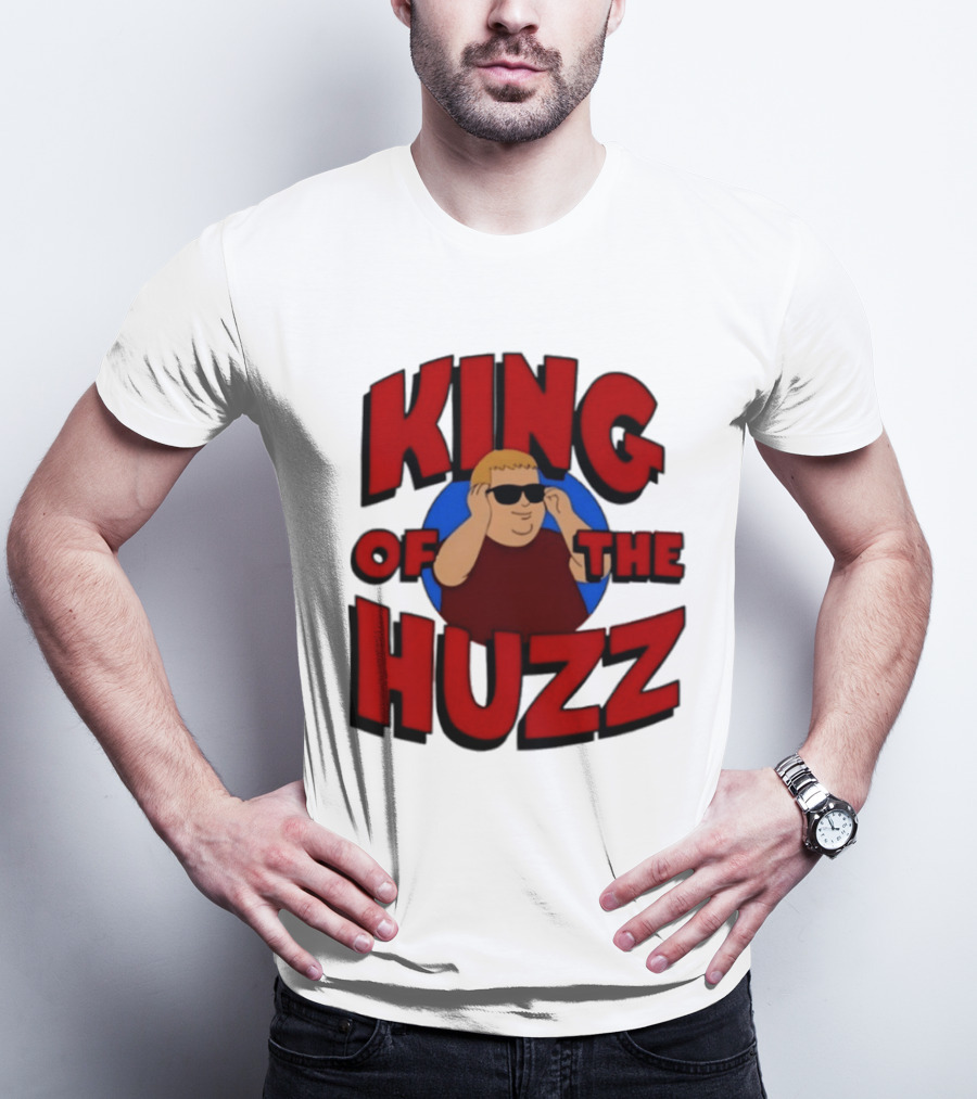 King Of The Huzz Iconic Retro Humor Vibe T-Shirt
