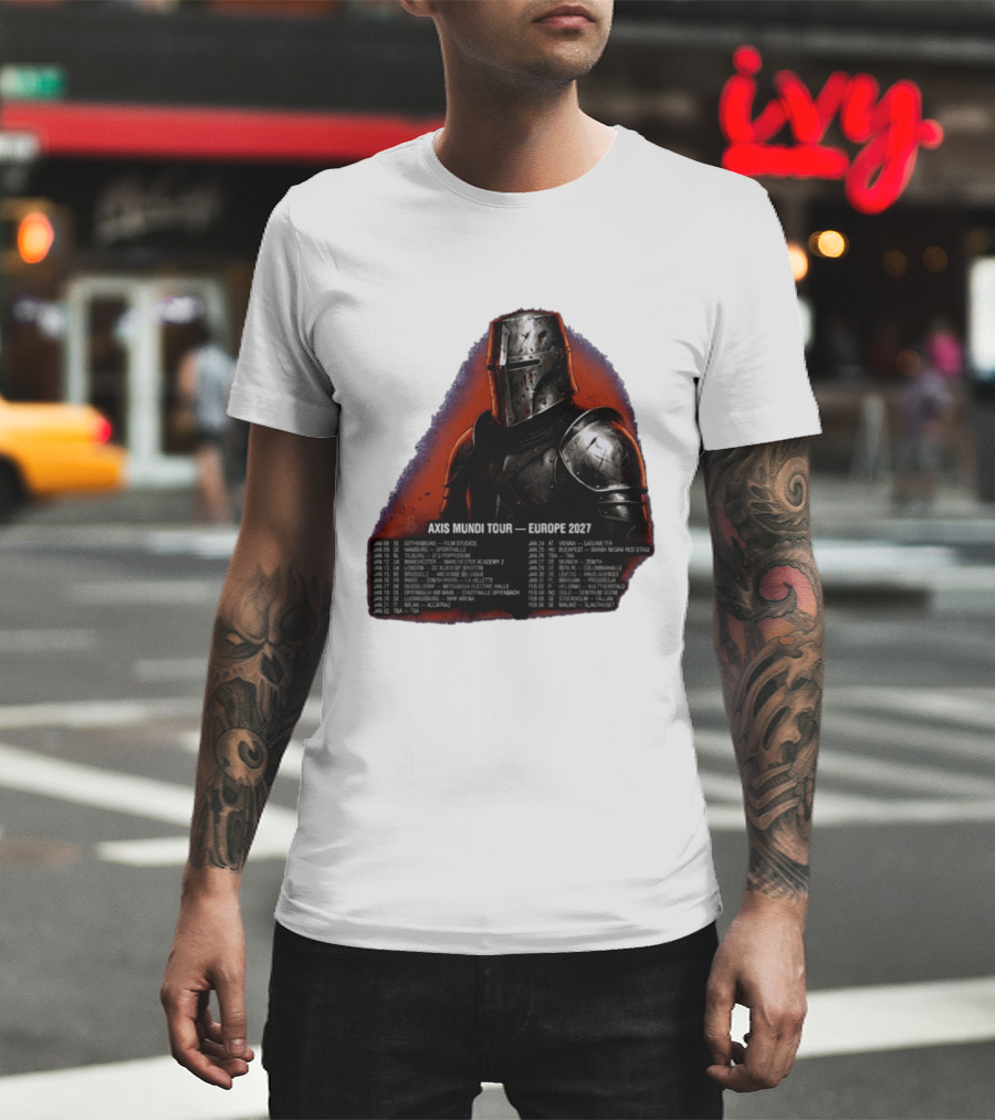Imminence August Burns Red Axis Mundi Tour 2027 Europe Knights T-Shirt