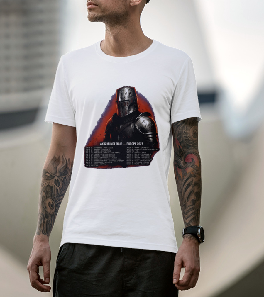Imminence August Burns Red Axis Mundi Tour 2027 Europe Knights T-Shirt
