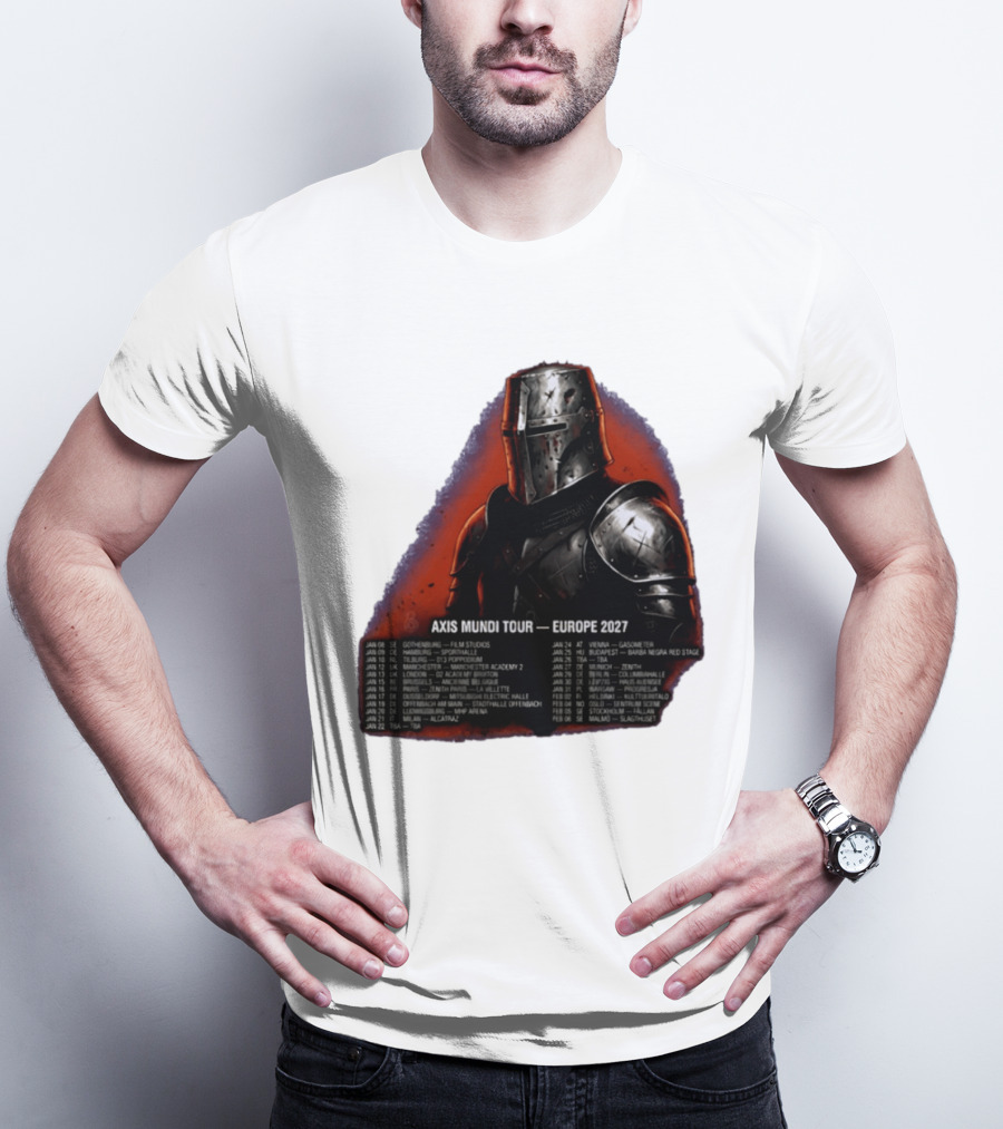 Imminence August Burns Red Axis Mundi Tour 2027 Europe Knights T-Shirt