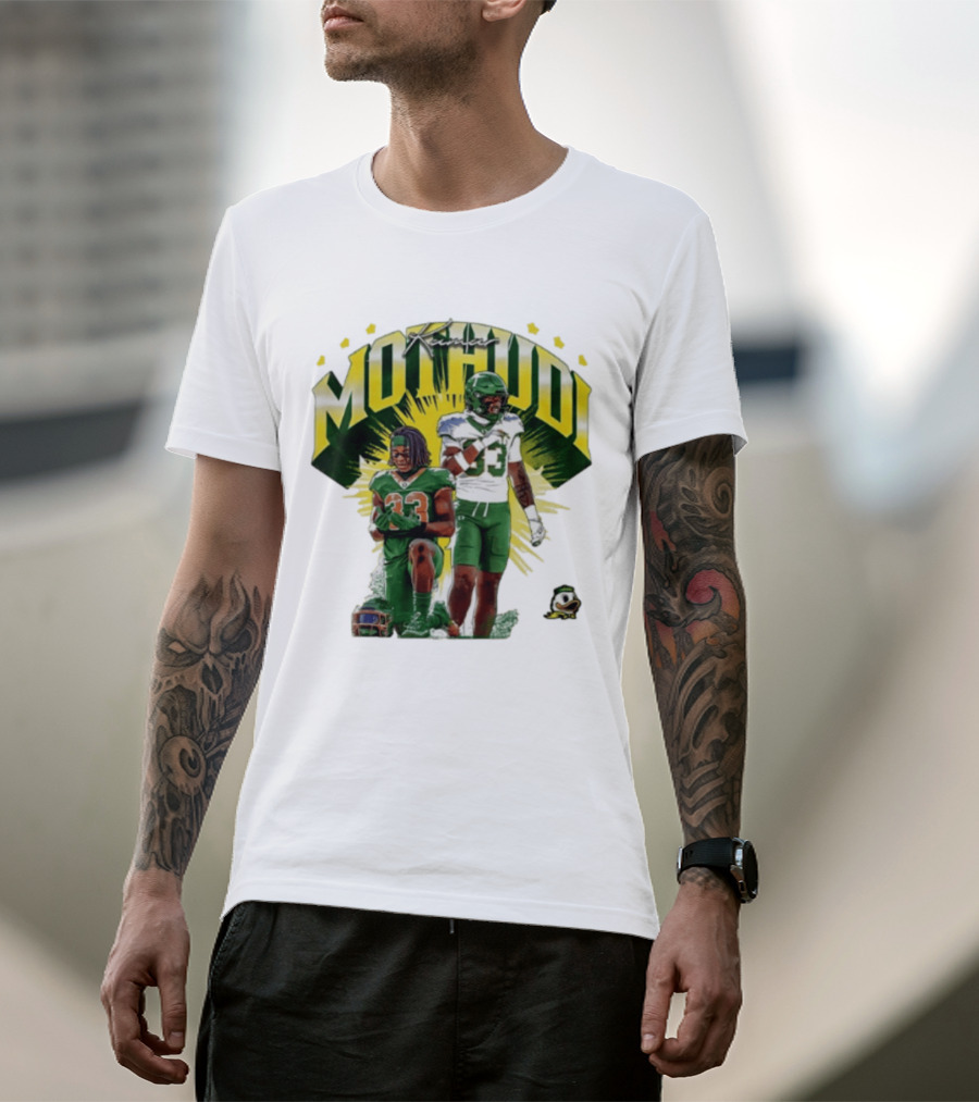 Kamar Mothudi Oregon Ducks Linebacker 33 Football Player T-Shirt