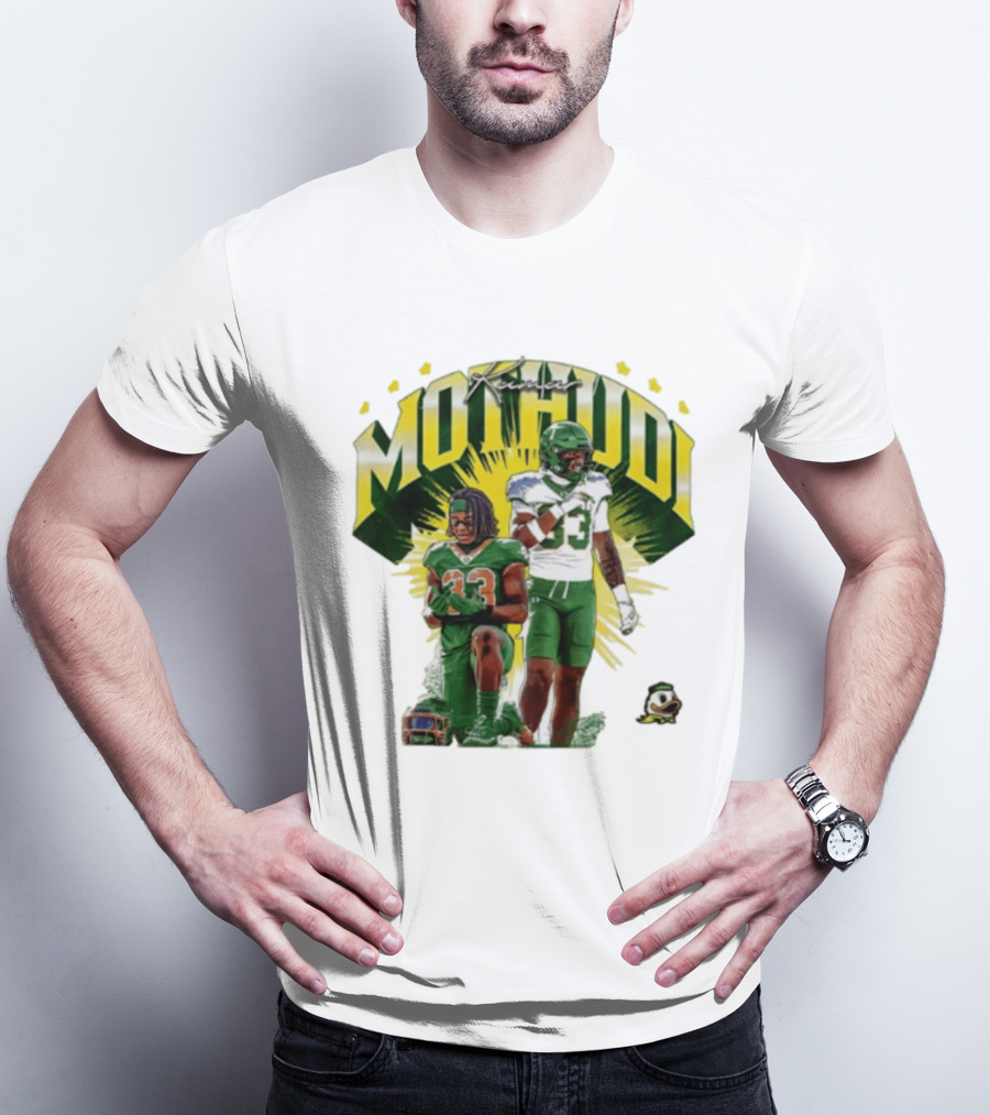 Kamar Mothudi Oregon Ducks Linebacker 33 Football Player T-Shirt
